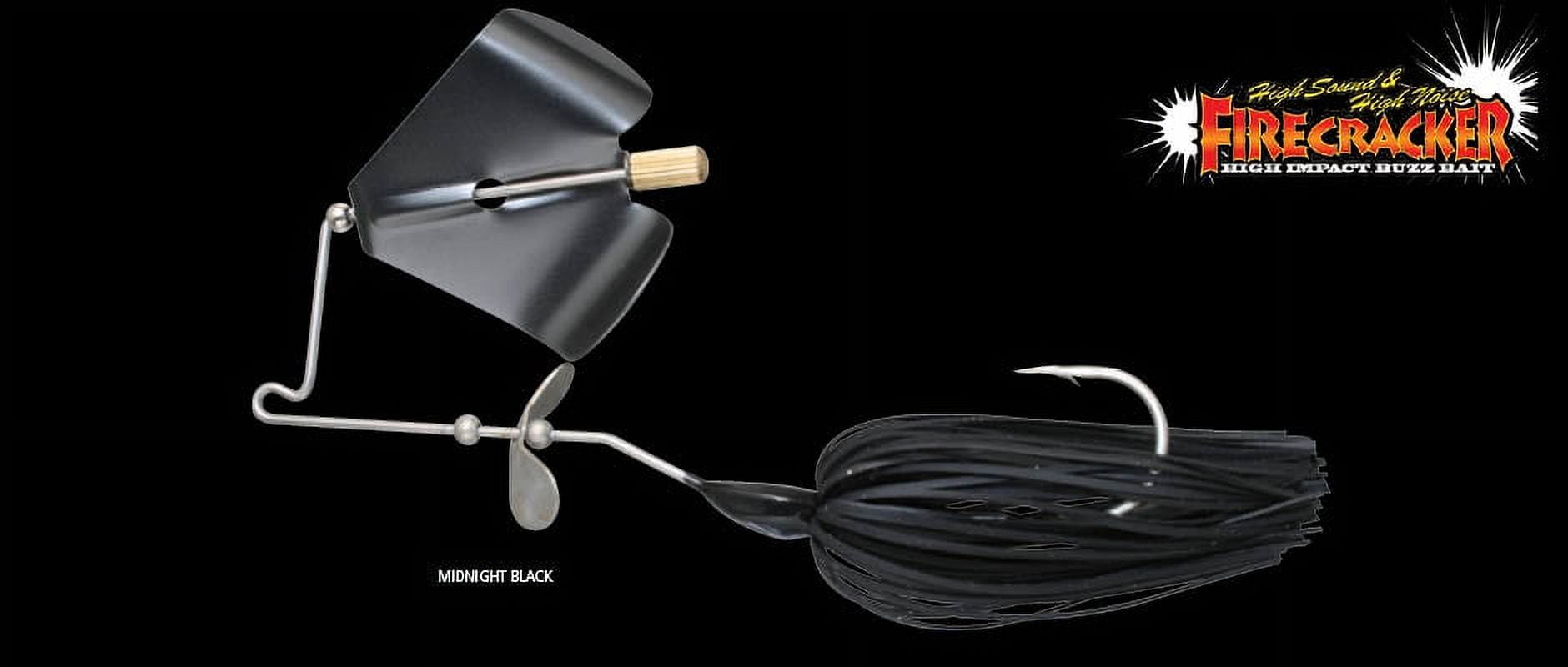 Jackall Fishing FIRECRACKER 1/2OZ MIDNHT BLK Buzz Baits [JFCRA12-MBLK ...