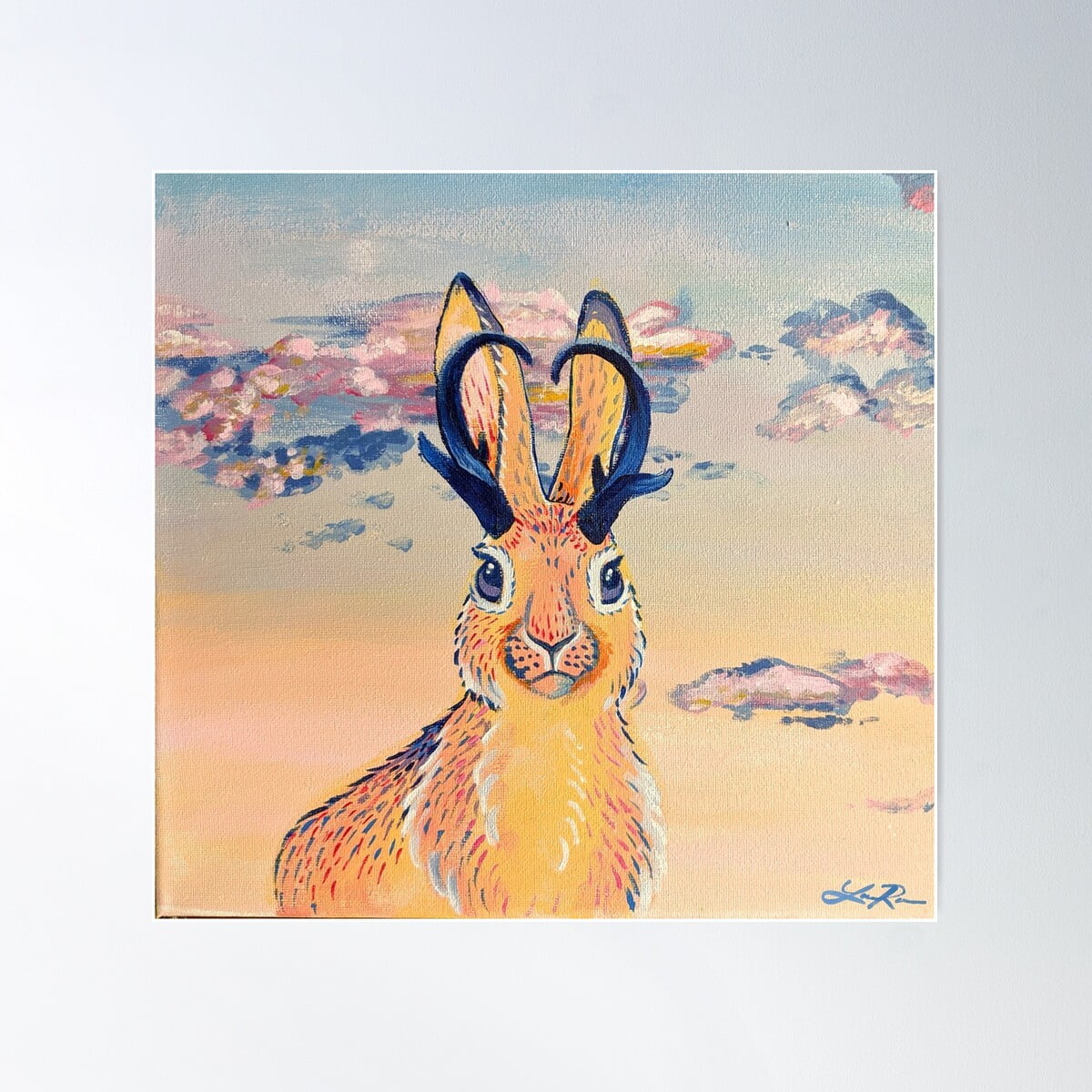 Jackalope 3 Poster Wall Art, Modern Wall Decor For Living Room Bedroom ...