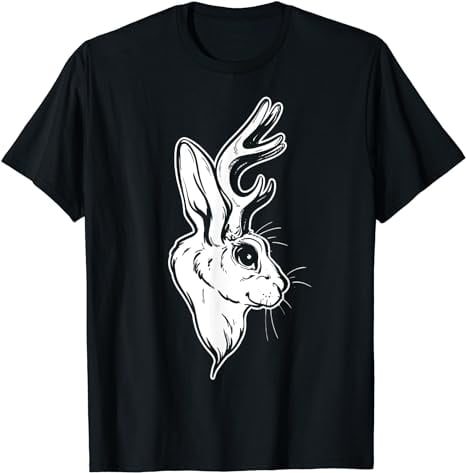 Jackalope Folklore | Pagan Occult | Cryptozoology Cryptid T-Shirt ...