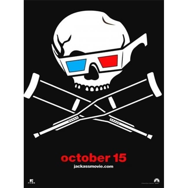 Jackass 3-D Movie Poster - 11 x 17 in. - Walmart.com