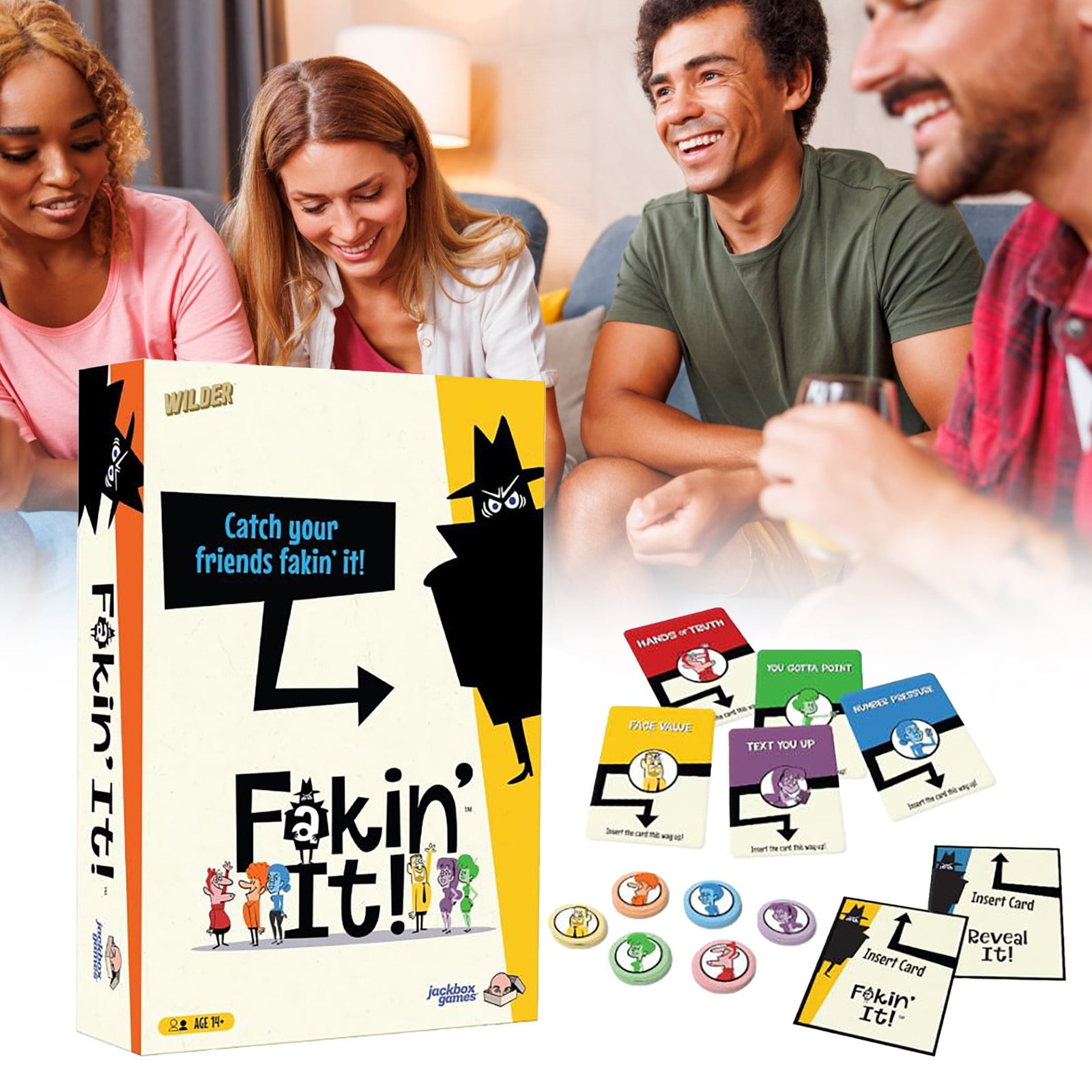 Jackbox Games Fakin' It Board Game – for Adults & Teens - Fun Social ...