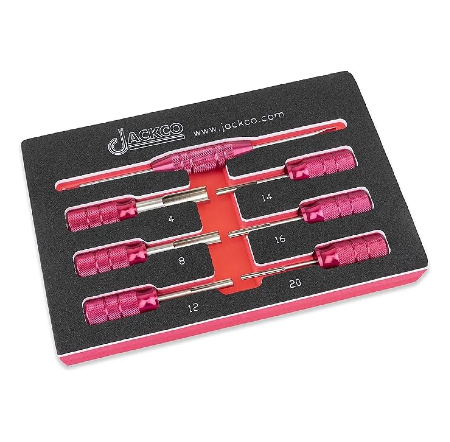Jackco 7pc Deutsch Terminal Release/Removal Tool Kit - 4, 8, 12, 14, 16 ...