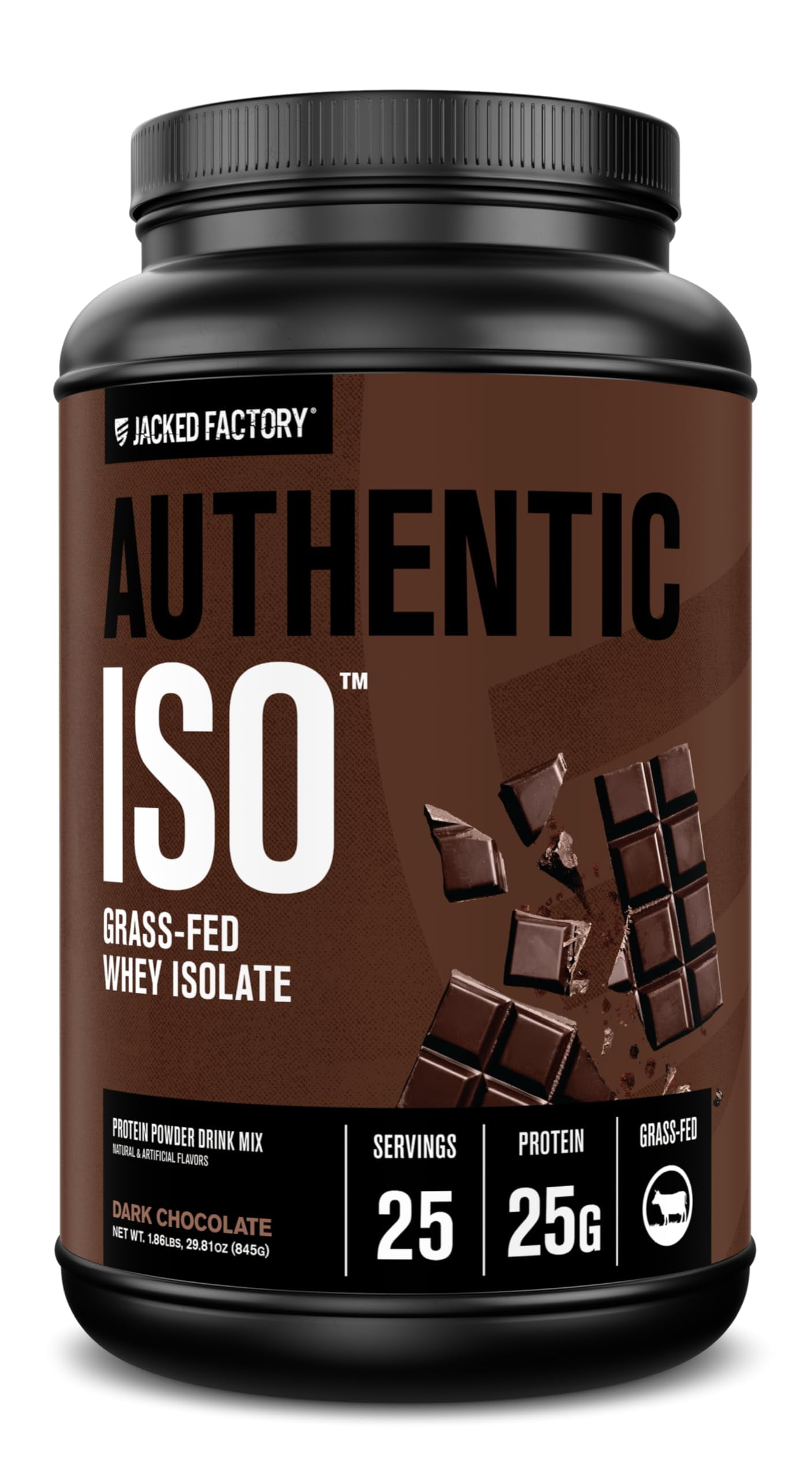Jacked Factory Authentic ISO Whey Protein Isolate Powder - Low Carb ...
