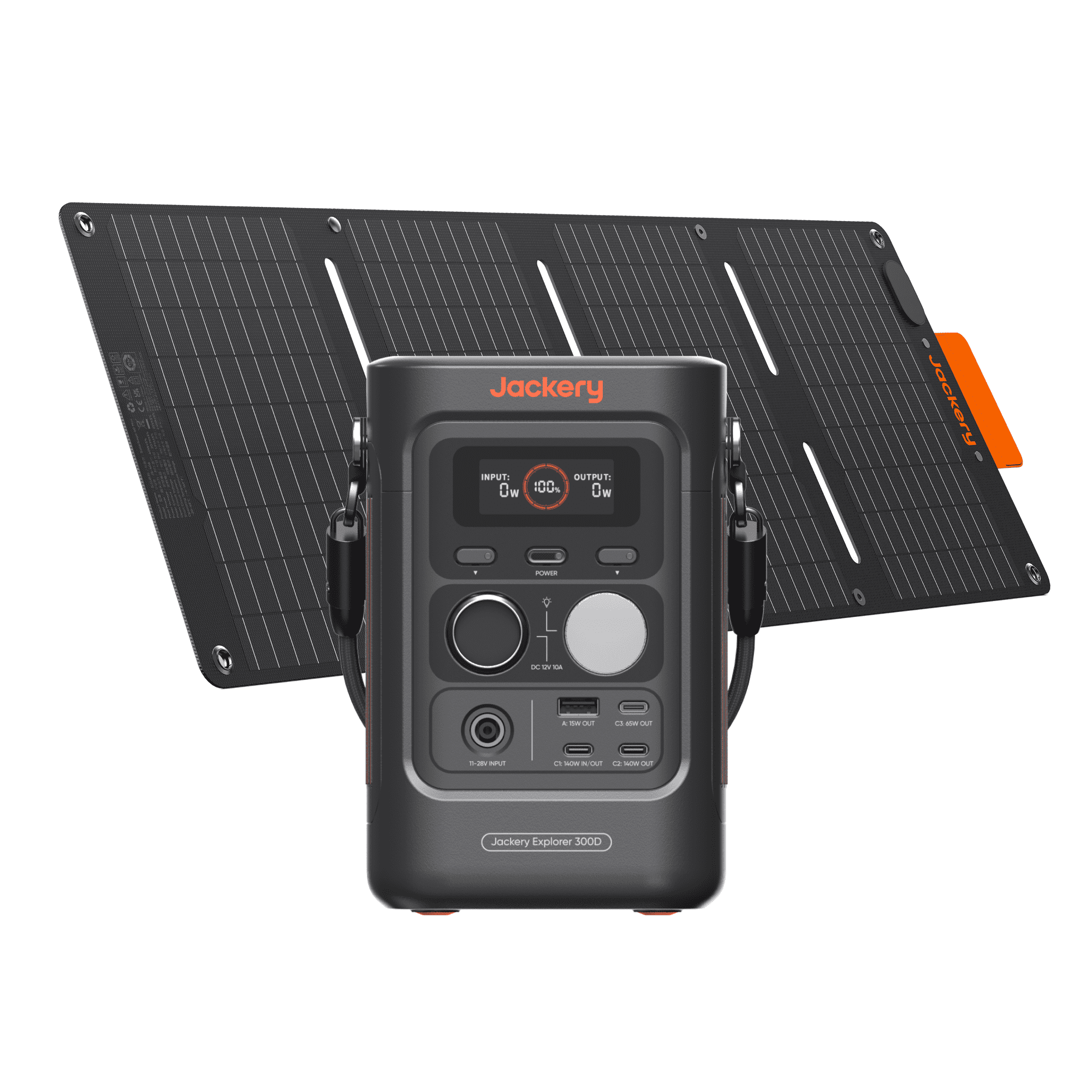 Jackery Explorer 300D Portable Power Station With 40W Solar Panel ...
