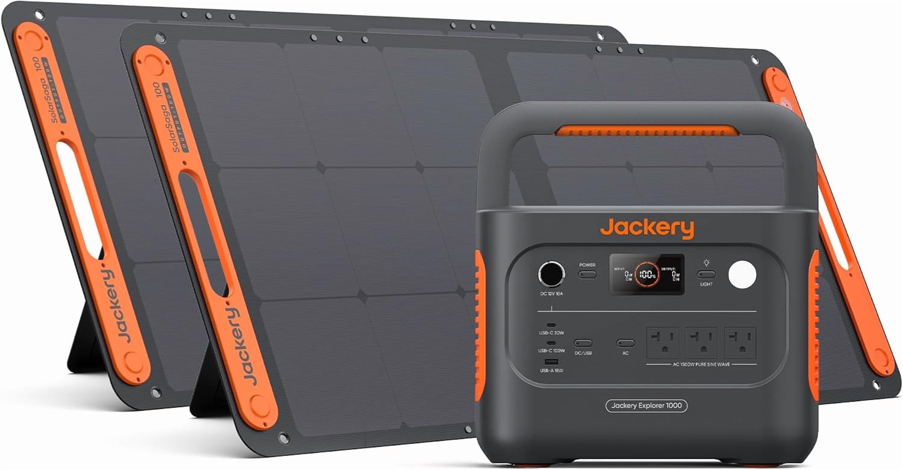 Jackery Solar Generator 1000 v2, 1070Wh Portable Power Station LiFePO4 ...
