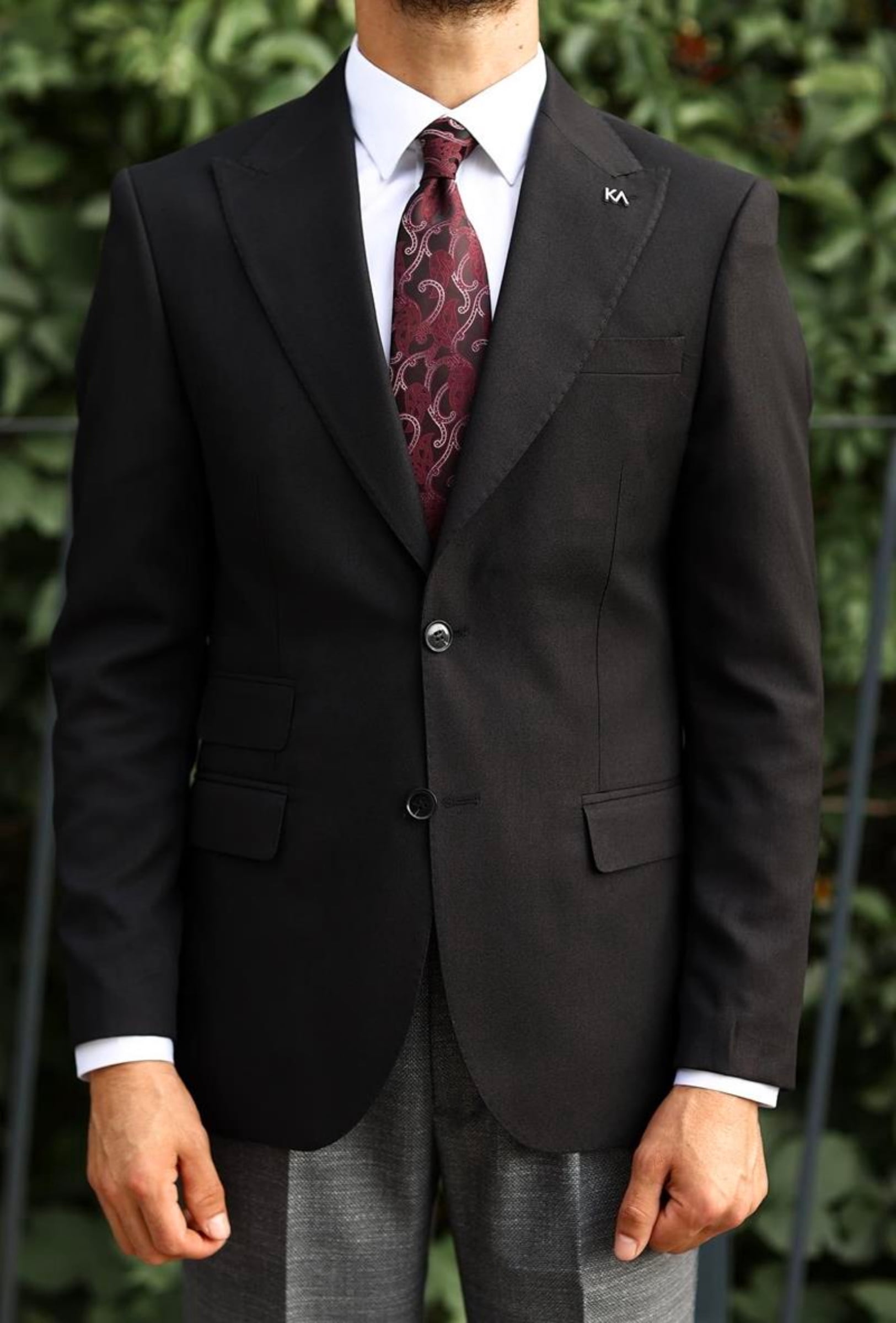 Jacket, Elegance Men's Modern Black Jacket with Soft Texture and ...