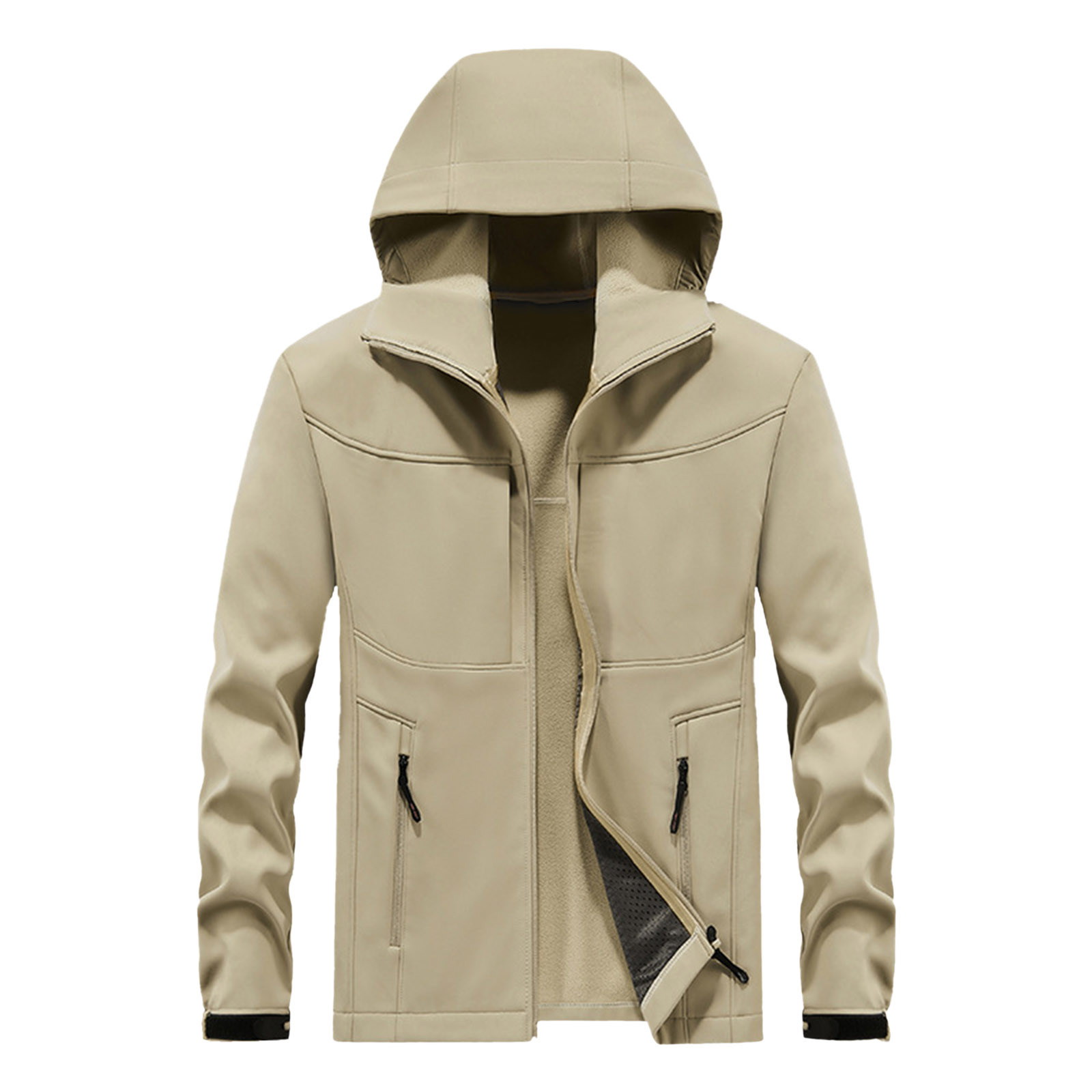 Jacket For Men Water Softshell Hooded With Thermal Lined Coat - Walmart.com