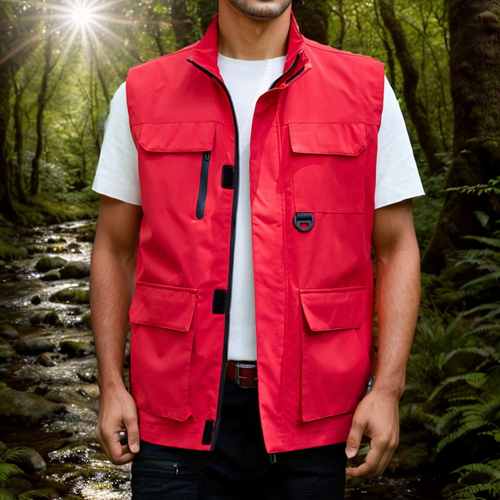 Jacket Mens Simple Youth Handsome Casual Stand-Up Collar Fall Versatile ...