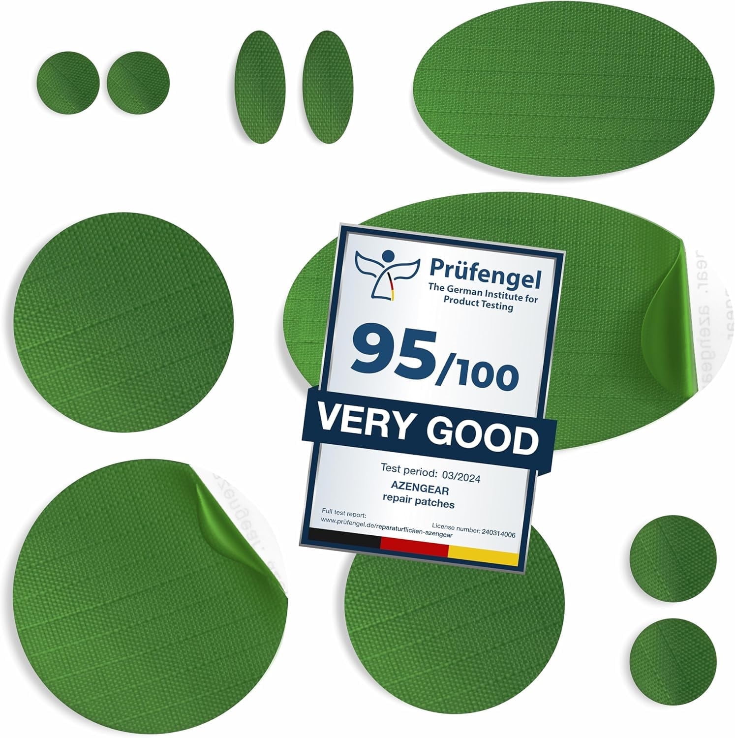 Repair Patches for Jackets, Tent, Shoe, Air Mattress, PVC Gear ...