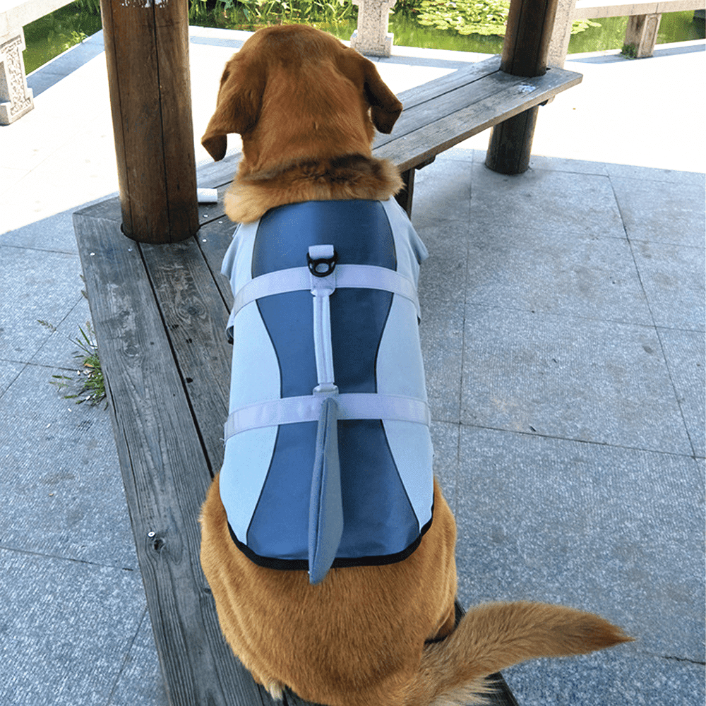 Jacket, Suitable For Large Dogs Swimming And Rowing Life Jacket, Shark ...