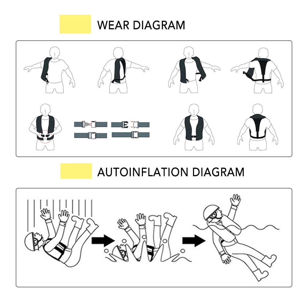 Jacket,Vest Safety Float Inflatable Vest Safety Auto Inflatable Vest ...