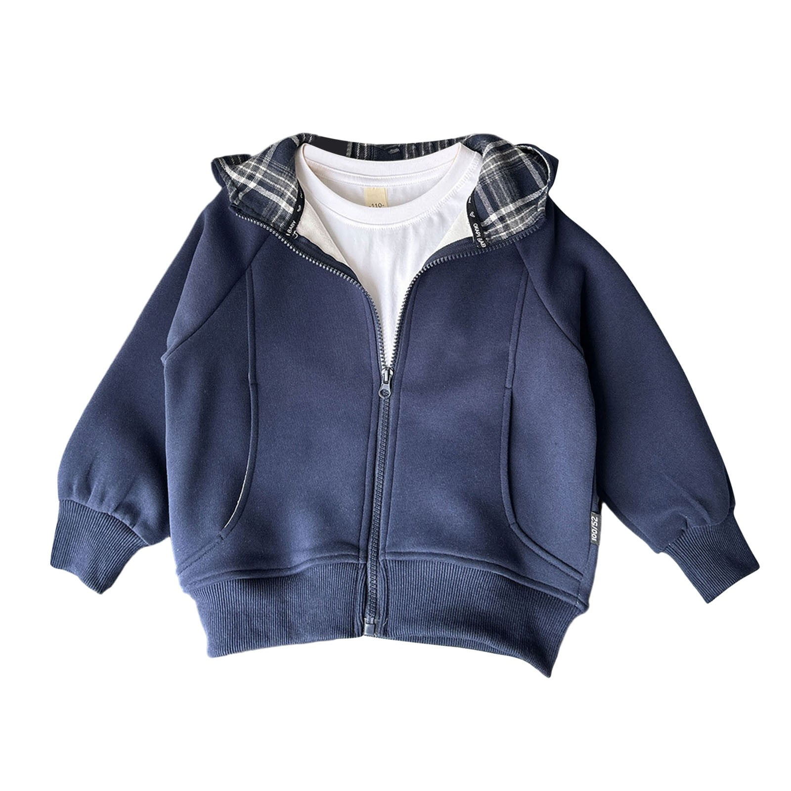 Jacket for Kids Zip up Hooded Blue Jacket Boys Light Jacket Fall Jacket ...