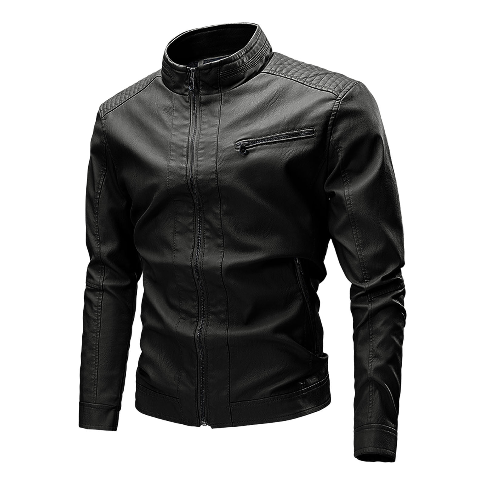 Jacket for Men Men's Faux Leather Jacket Classic Design for Formal ...
