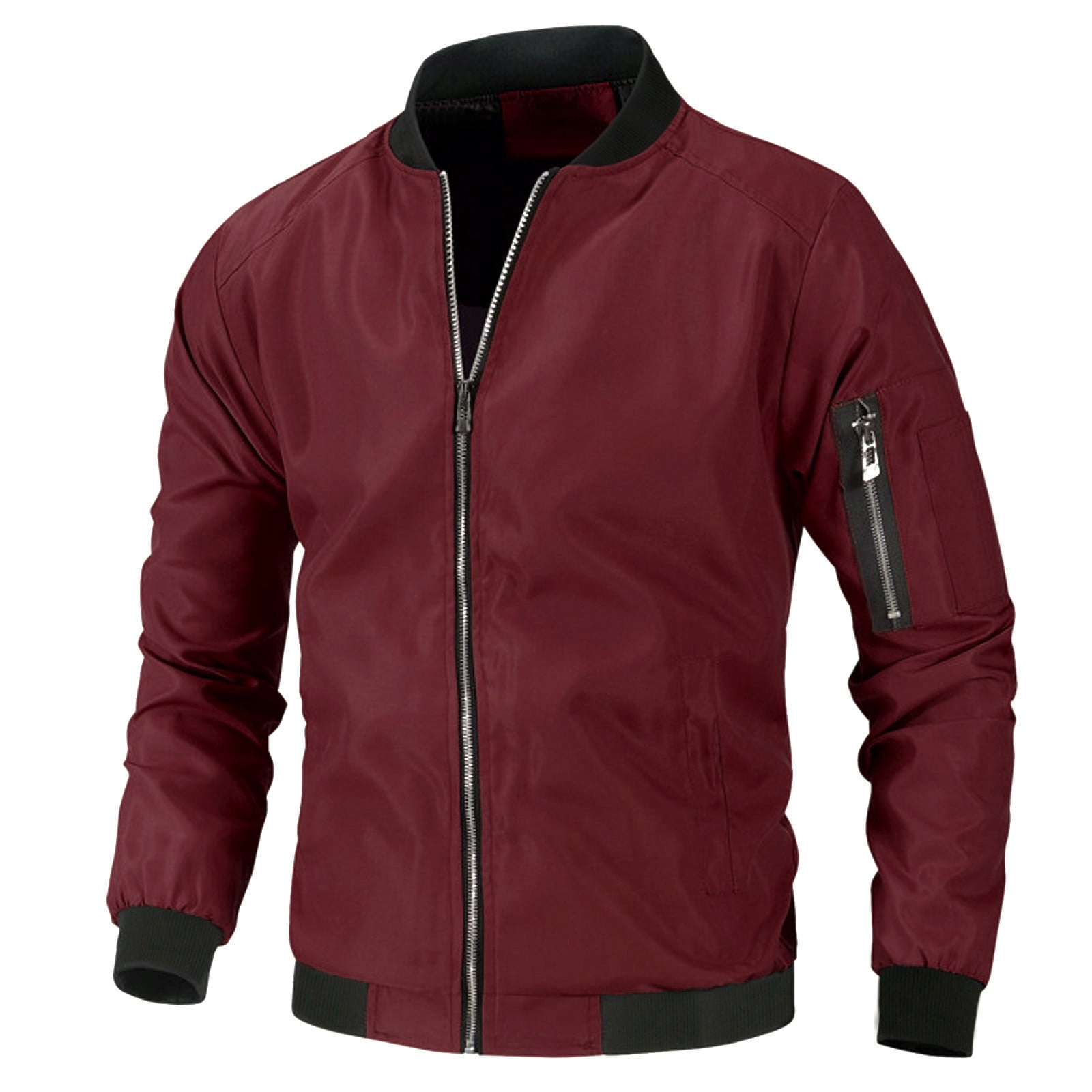 Jackets for Men, Men's Lightweight Hooded Sweatshirt Jacket Zippered ...