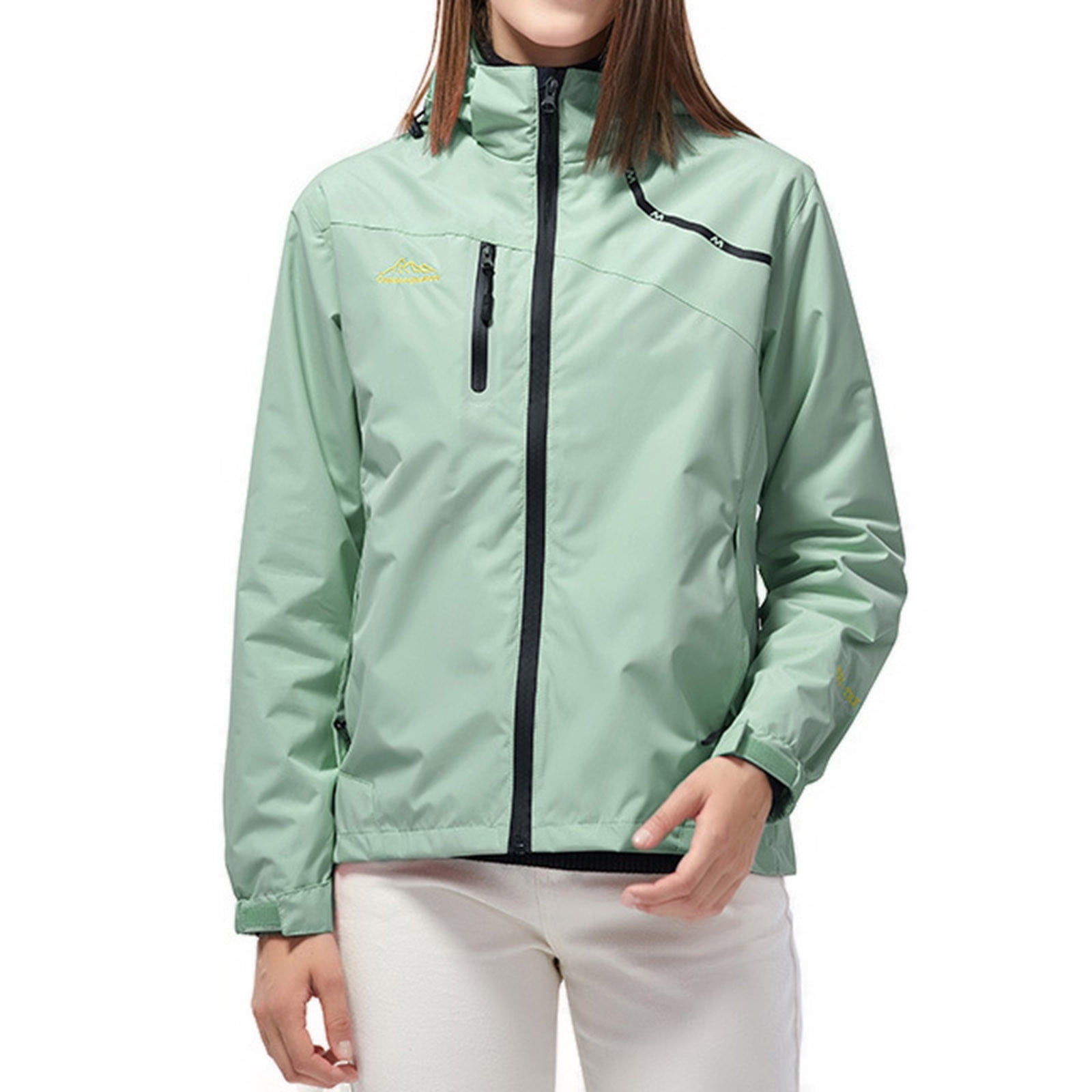 Jackets for Women Casual Long Rain Jackets for Women Waterproof ...