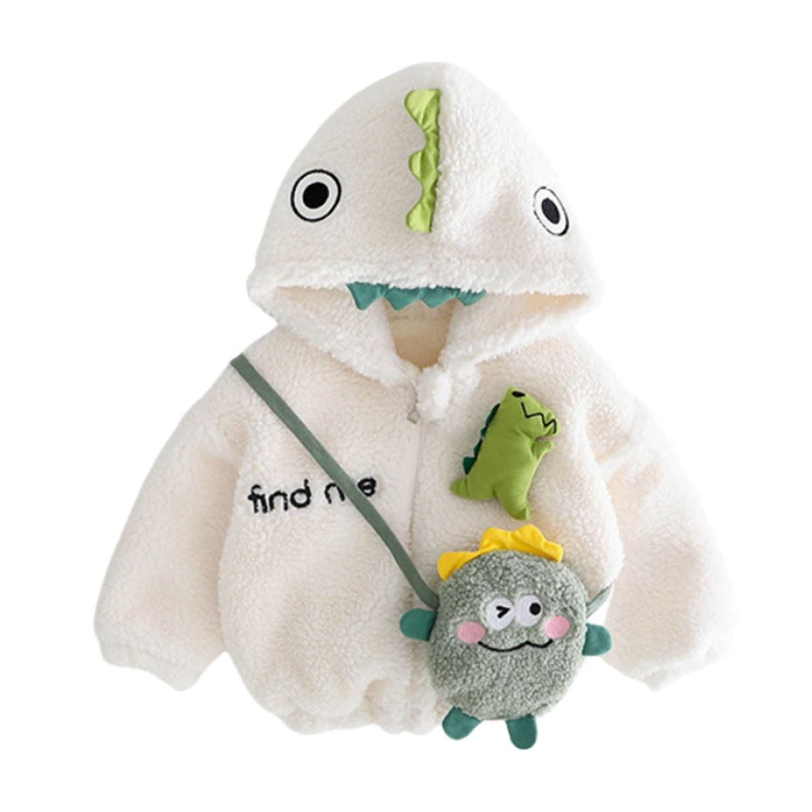 Jackets for Girls Velvet Dinosaur 12D Doll Autumn/Winter Edition Thick ...