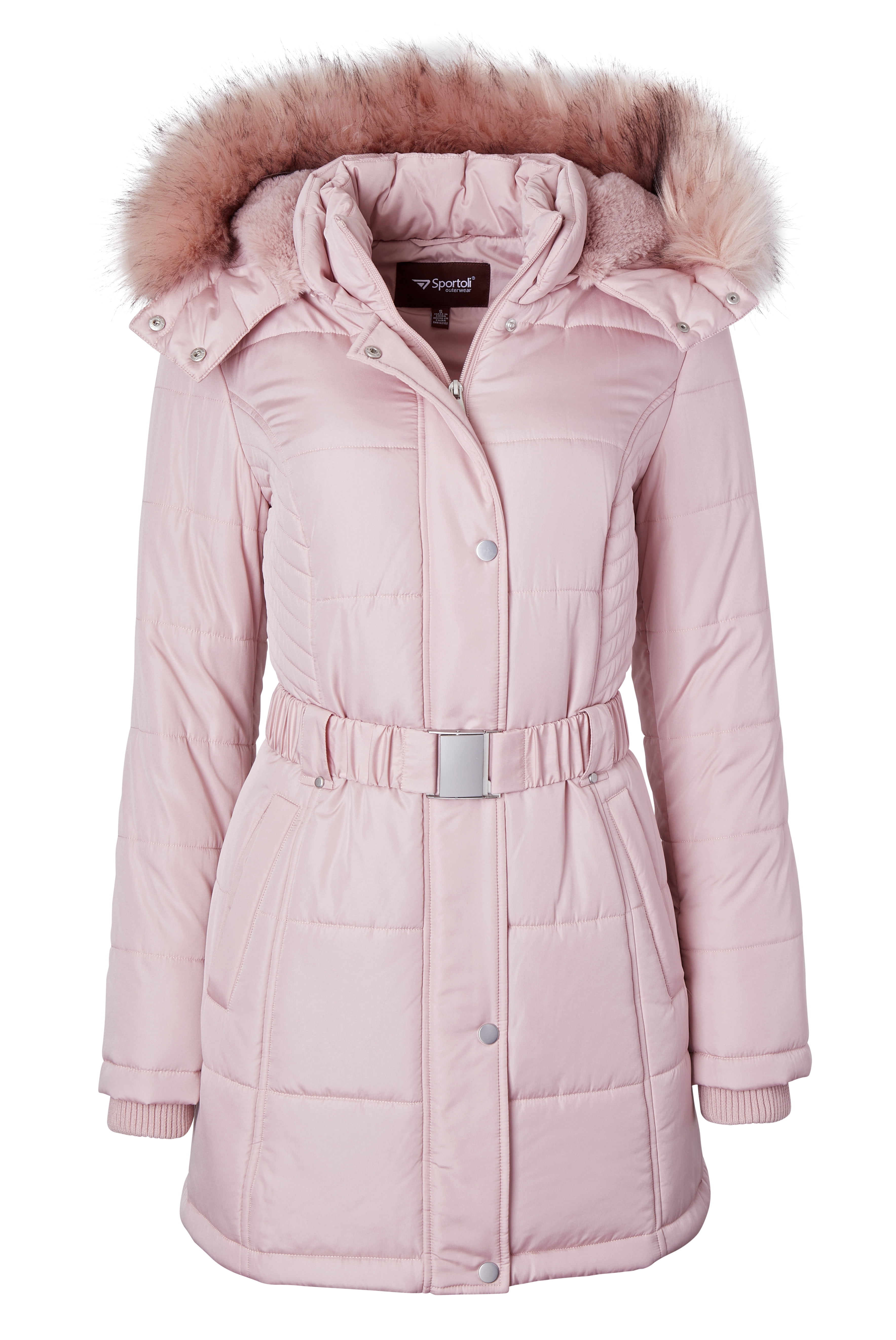 Jackets for Women Down Alternative Parka Longer Winter Puffer Coat with ...