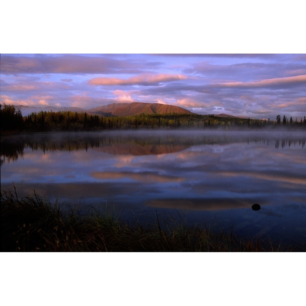 Jackfish Lake At Dawn North End Of The South Canol Road Near Ross River ...