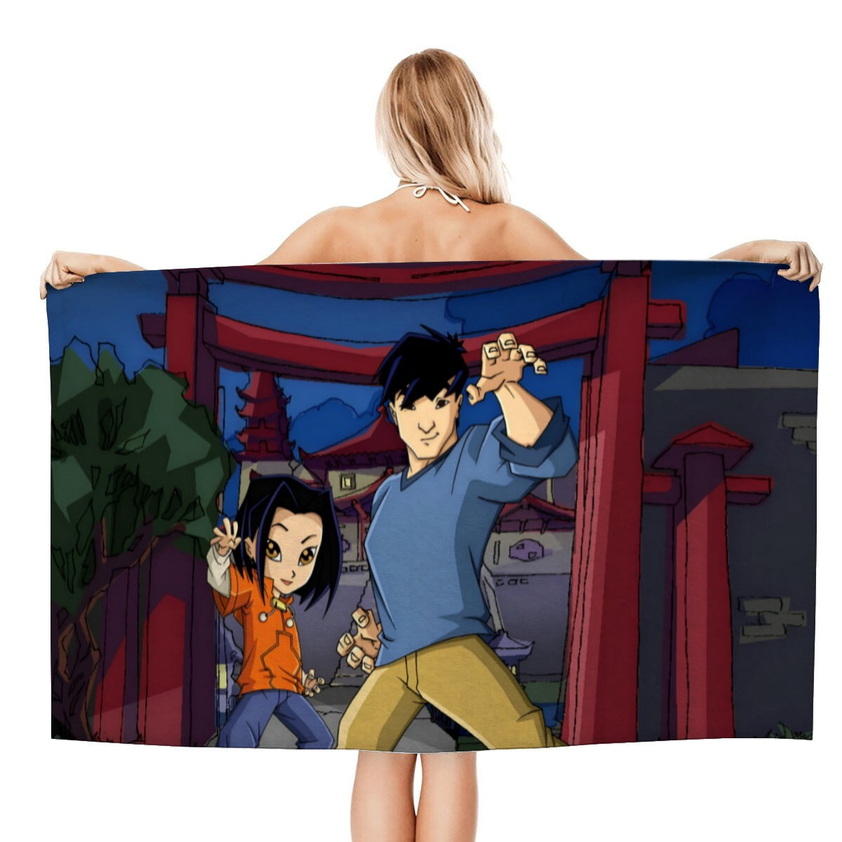 Jackie Chan Adventures Gifts Beach Towel for Women Girl Birthday ...