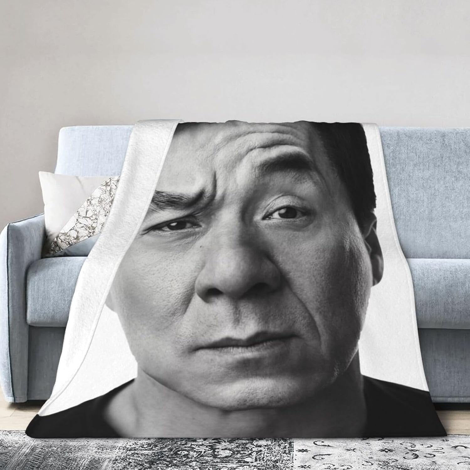 Jackie Chan Blanket Soft Flannel Fleece Throw Blanket Pattern Warm ...