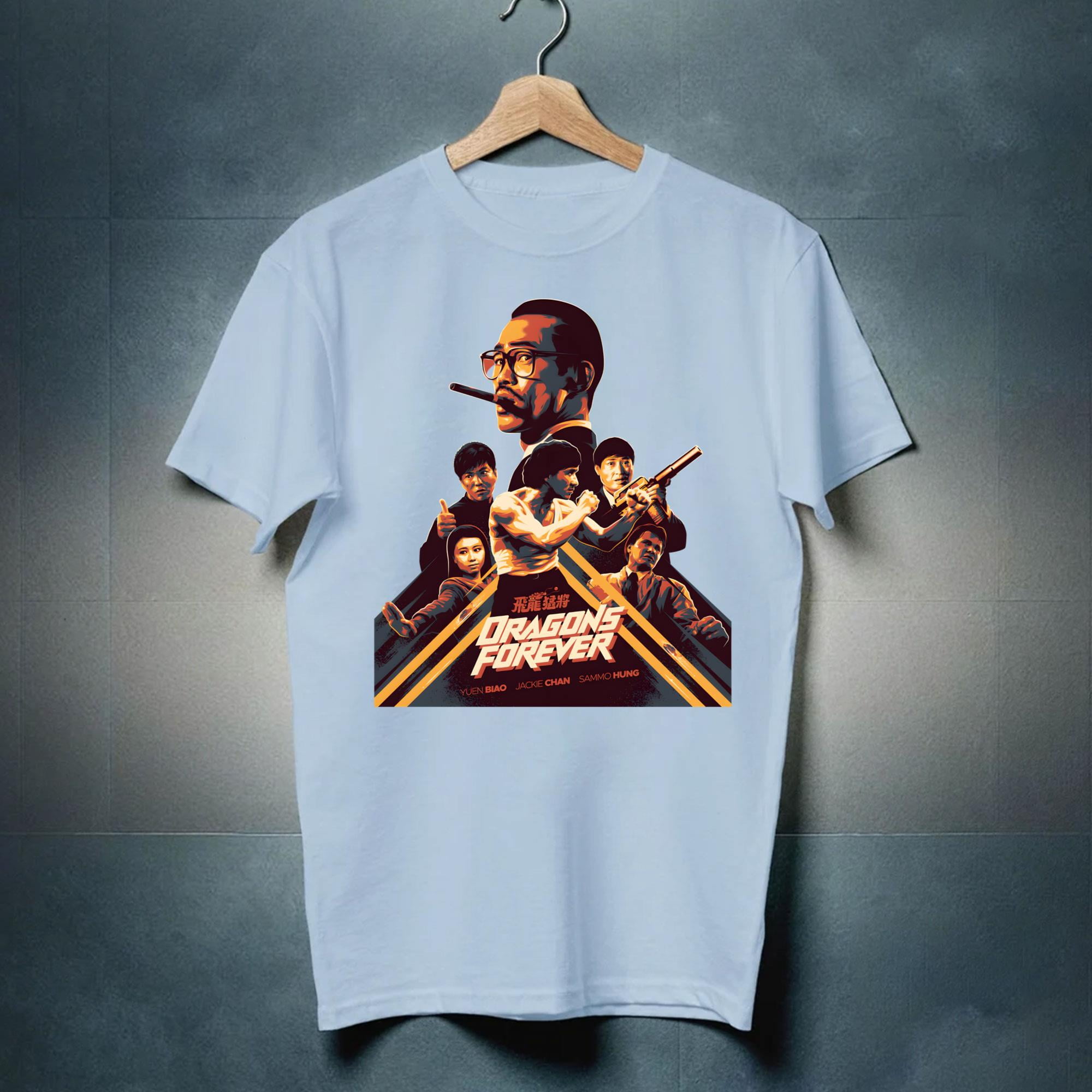 Jackie Chan Dragons Forever Movie T Shirt Unisex Heavy Cotton Tee Up to ...