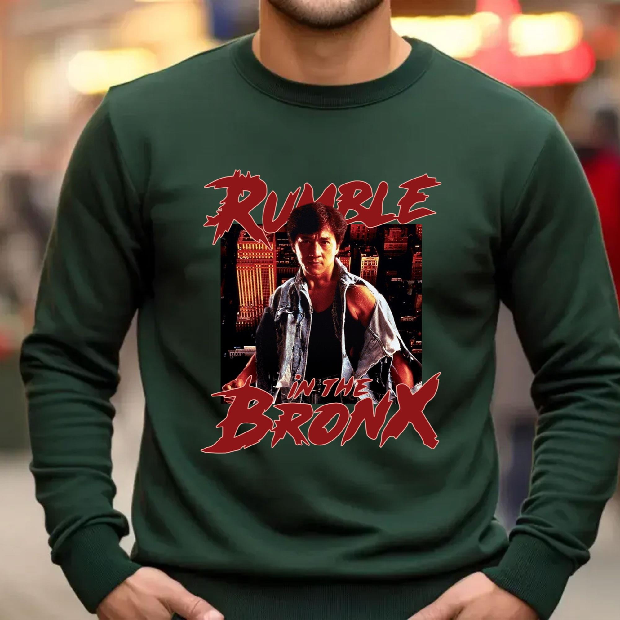 Jackie Chan Rumble In The Bronx Hong Kong Movie Vintage 90's Sweatshirt ...