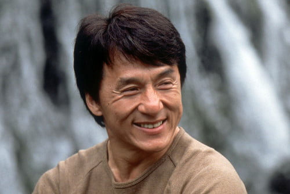 Jackie Chan Smiling Portrait in Brown T-Shirt 24x36 Poster - Walmart.com