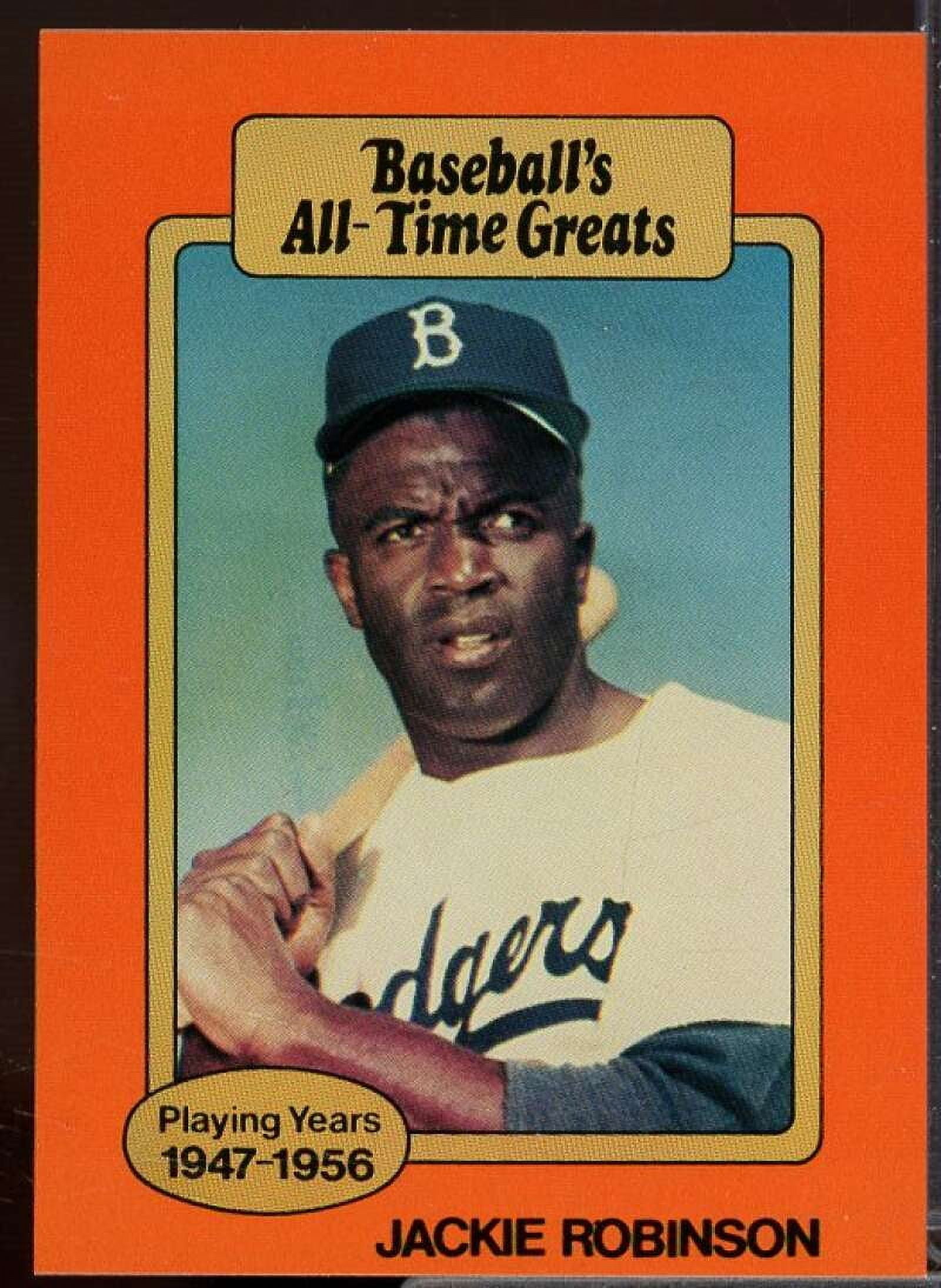 Jackie Robinson (Batting Red Back) HOF 1987 Hygrade Baseball's All-Time Greats - Walmart.com