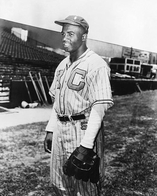 Jackie Robinson Kansas Monarchs Baseball Style - A - 20x30 Inch Glossy ...