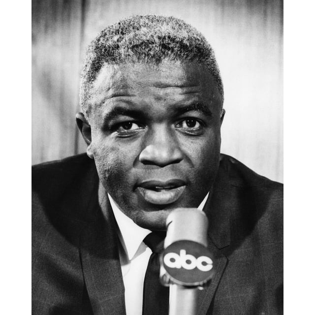 Jackie Robinson Legendary Baseball Player Portrait In Suit 1960's 24x36 ...