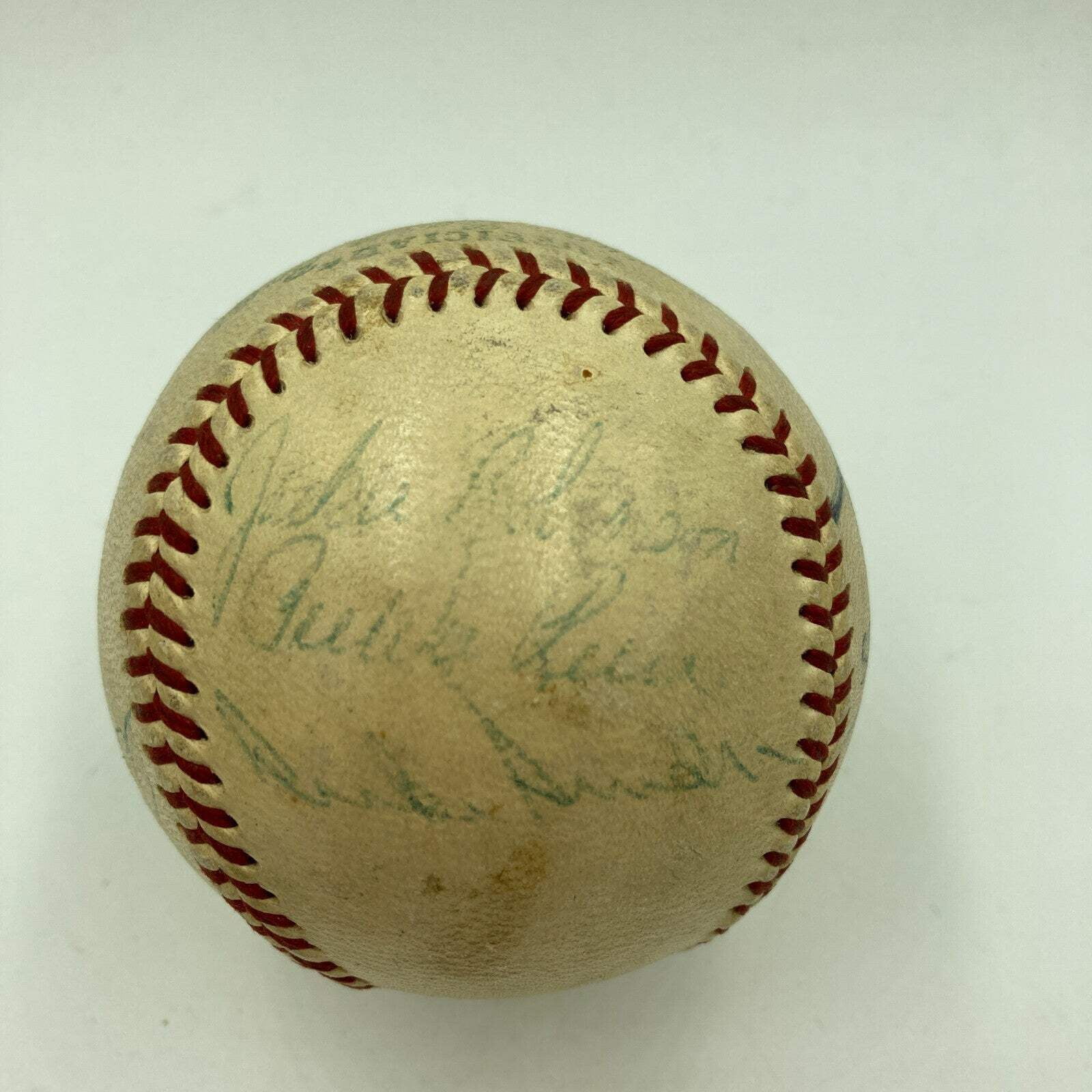 Jackie Robinson Mickey Mantle Signed 1956 World Series Game Used ...