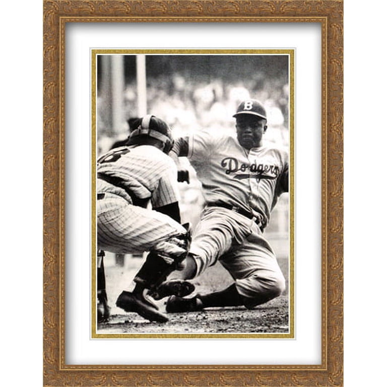 Jackie Robinson Stealing Home Poster Image 17 Jackie Robinson Steals