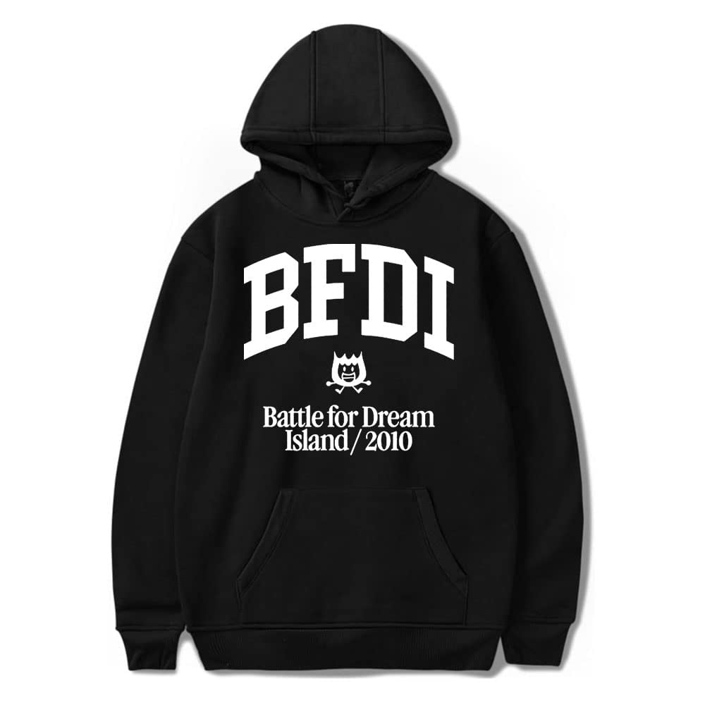 Jacknjellify BFDI Varsity Hoodie - Unisex Hip Hop Graphic Sweatshirt ...
