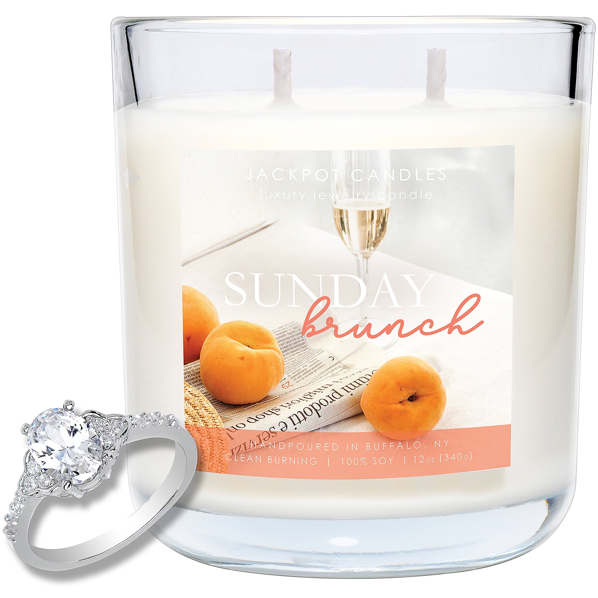 Jackpot Candles Sunday Brunch Candle with Ring Inside (Surprise Jewelry ...