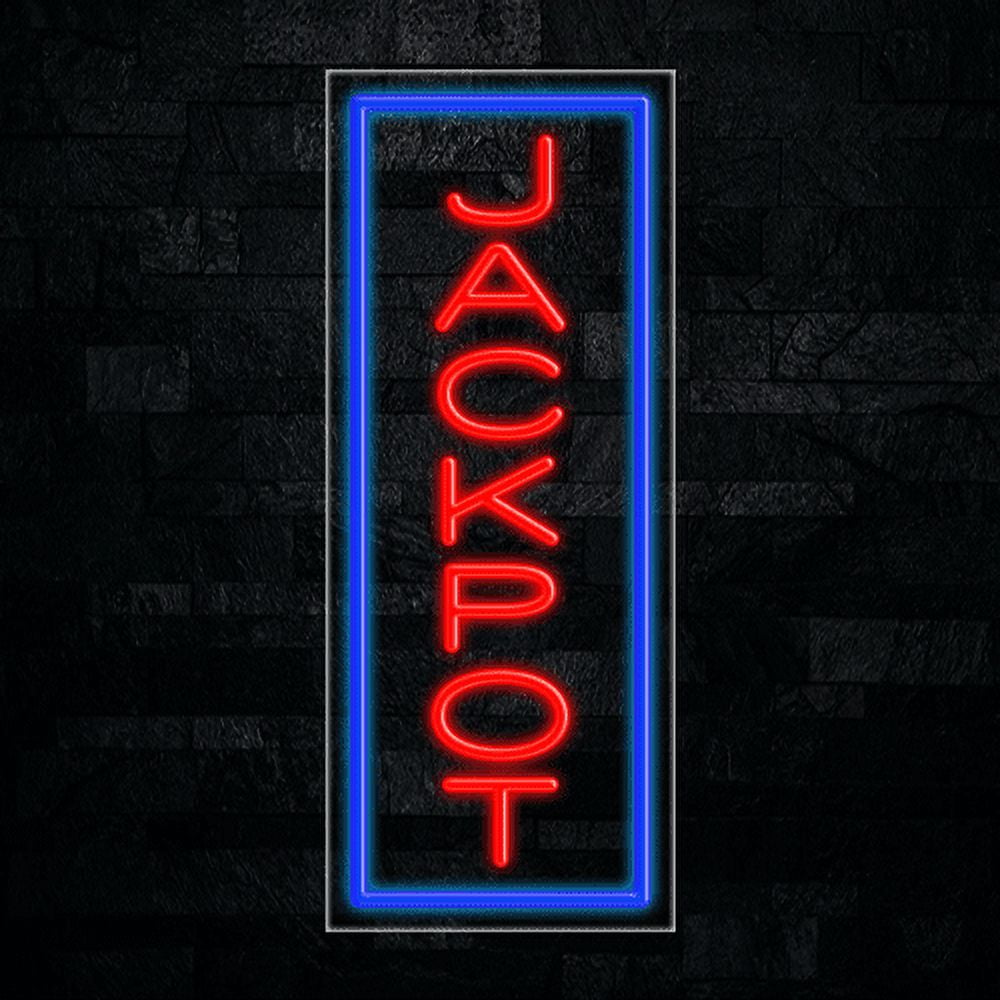 Jackpot LED Neon Sign 12"L x 30"H #31580 - Walmart.com