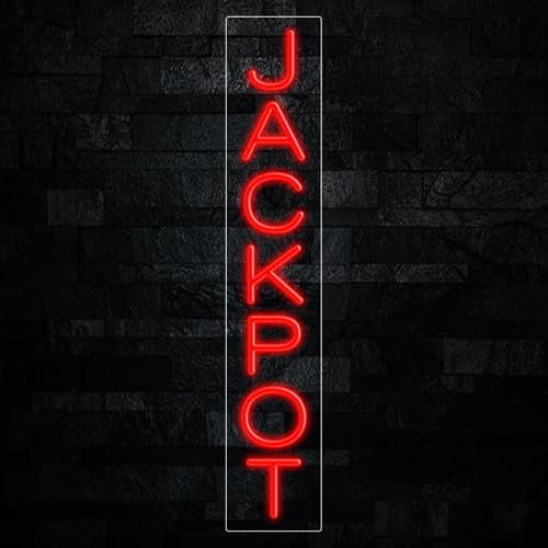 Jackpot LED Neon Sign 5"L x 27"H #32415 - Walmart.com