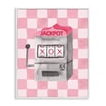 Jackpot Slot Machine White Framed Giclee Art, design by Nina Jacobs ...