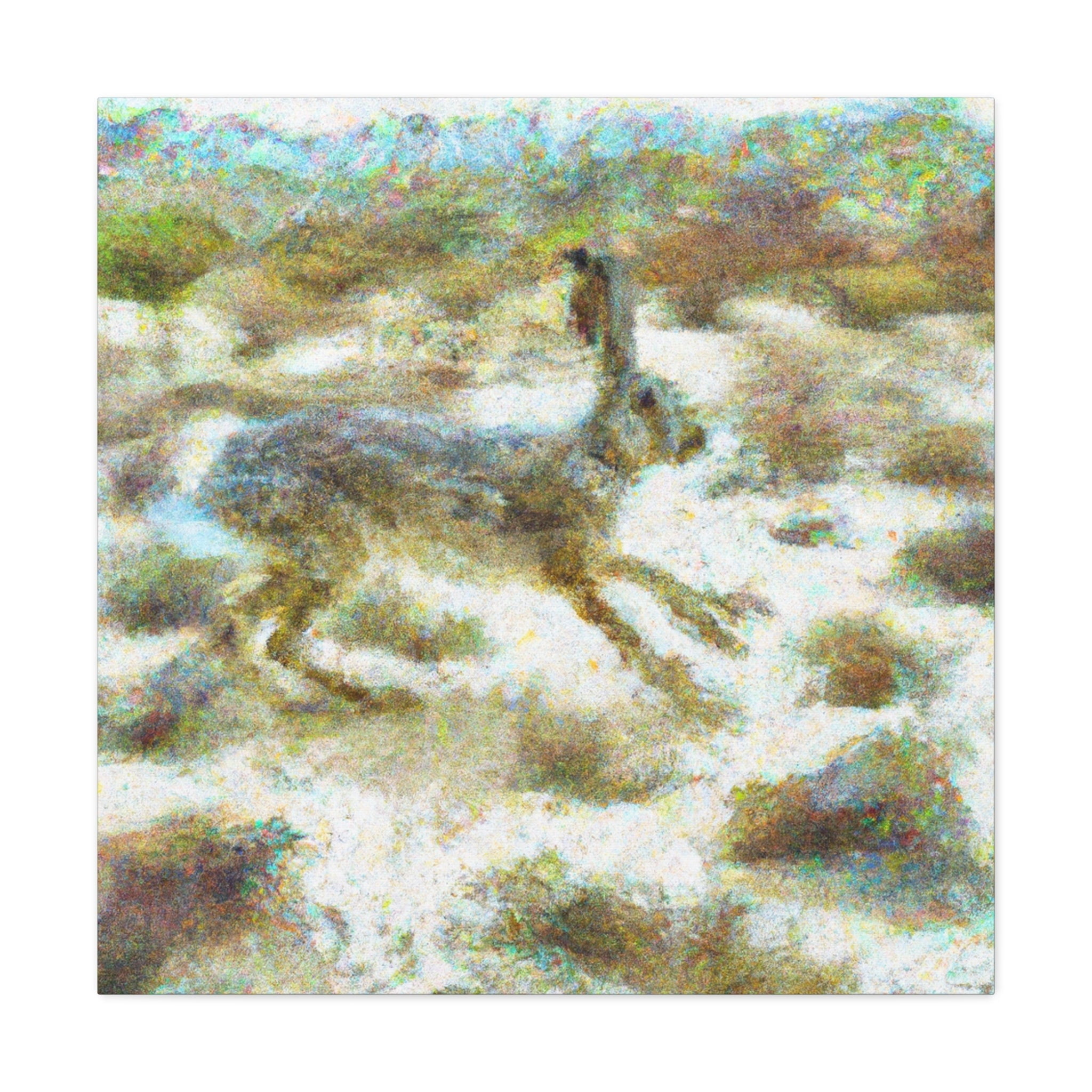 Jackrabbit in Impasto - Canvas - Walmart.com