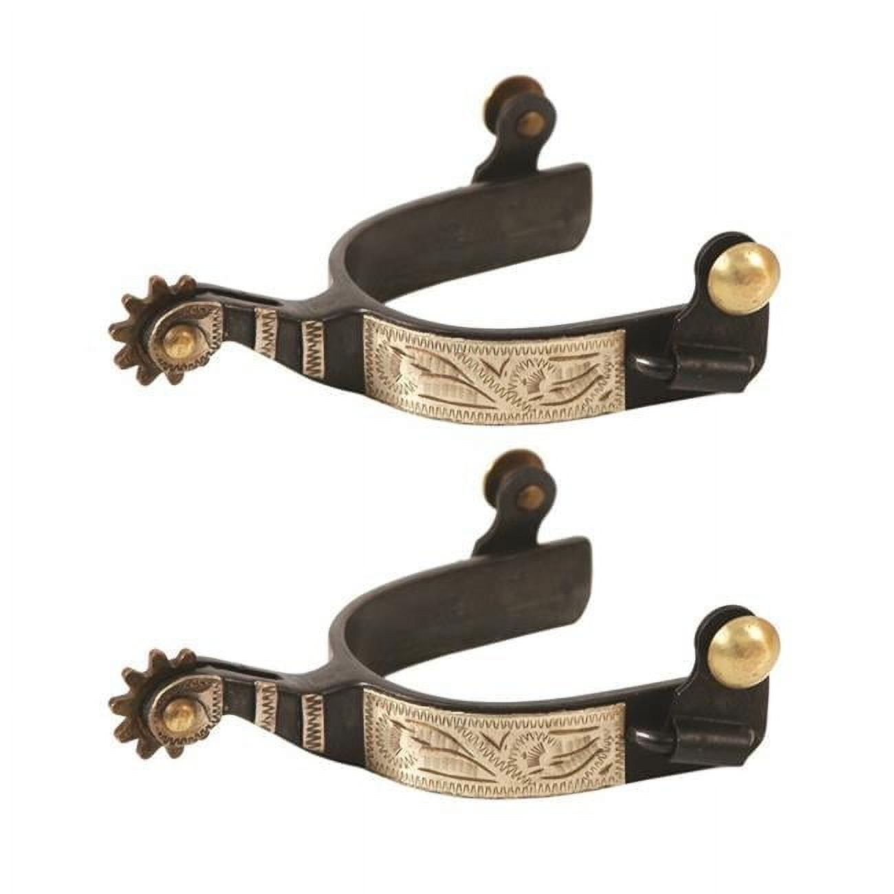 Jacks 10462-MEN Black Steel Roping Spurs - Mens Universel - Walmart.com