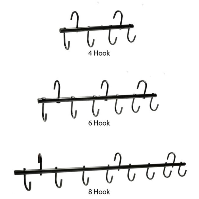 Jacks 1511-8-BK Tack Portable Rack 8-Hook, Black - Walmart Business ...
