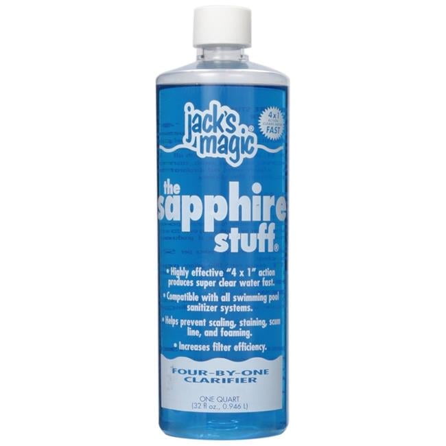 Jacks Magic Products JMSAPPHIRE032 1 qt. Sapphire Stuff Pool Water Clarifier - 12 per Case ...