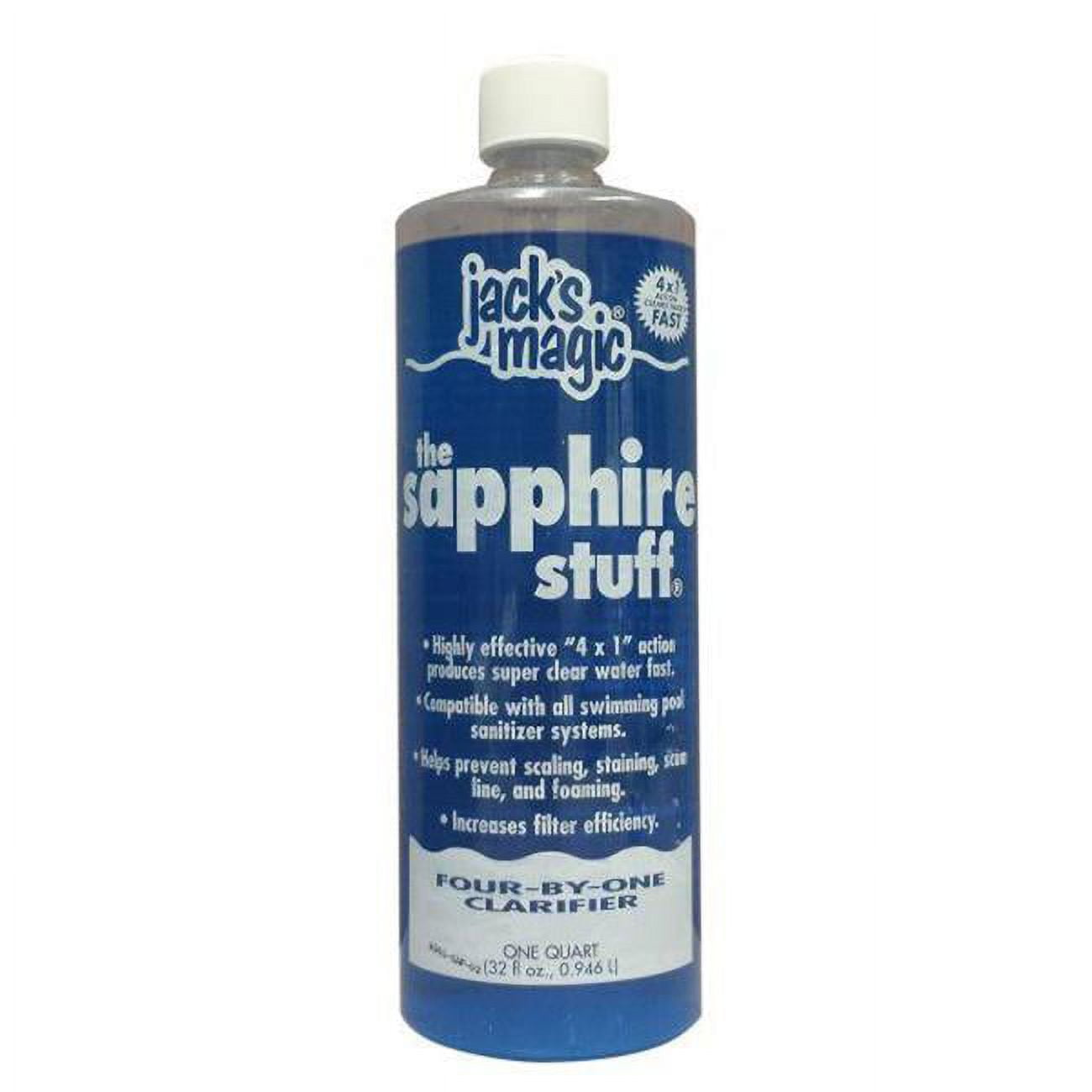 Jacks Magic Products JMSAPPHIRE032EACH 1 qt. The Sapphire Stuff Pool Water Clarifier - Walmart.com