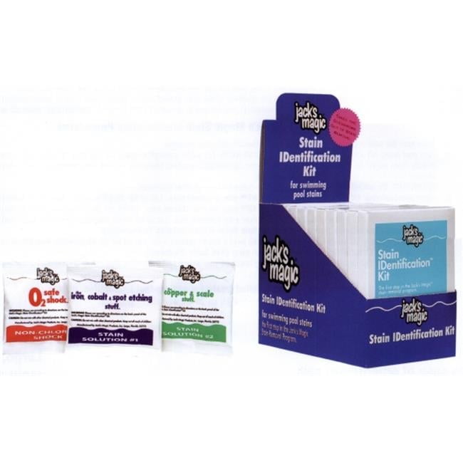 Jacks Magic Stain IDentification Kit - 12 Stain Ids in a POP Display ...