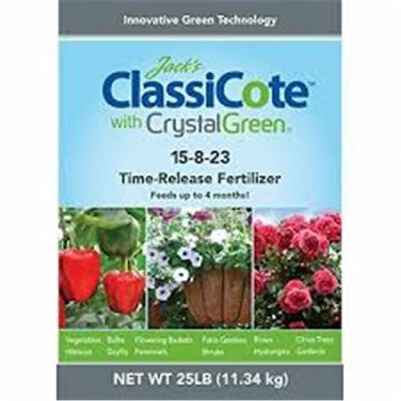 Jacks Time-Release Fertilizer, White & Blue, ClassiCote with Crystal ...