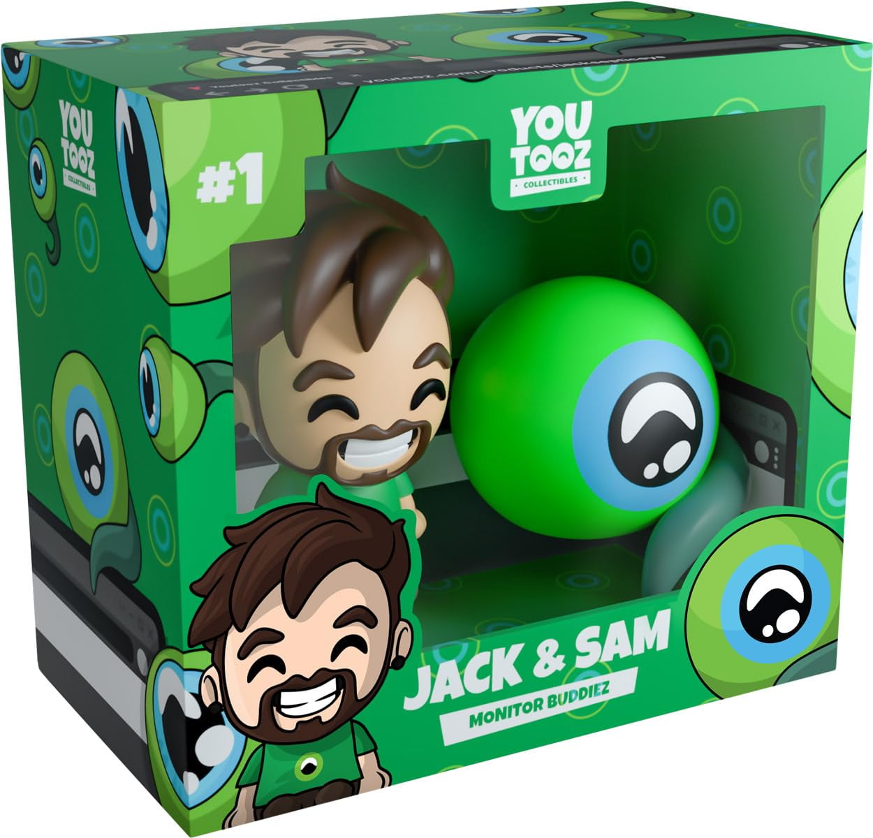 Jacksepticeye Jack & Sam 3" Inch Monitor Buddies, Jack & Sam Monitor Vinyl Figures, Collectible ...