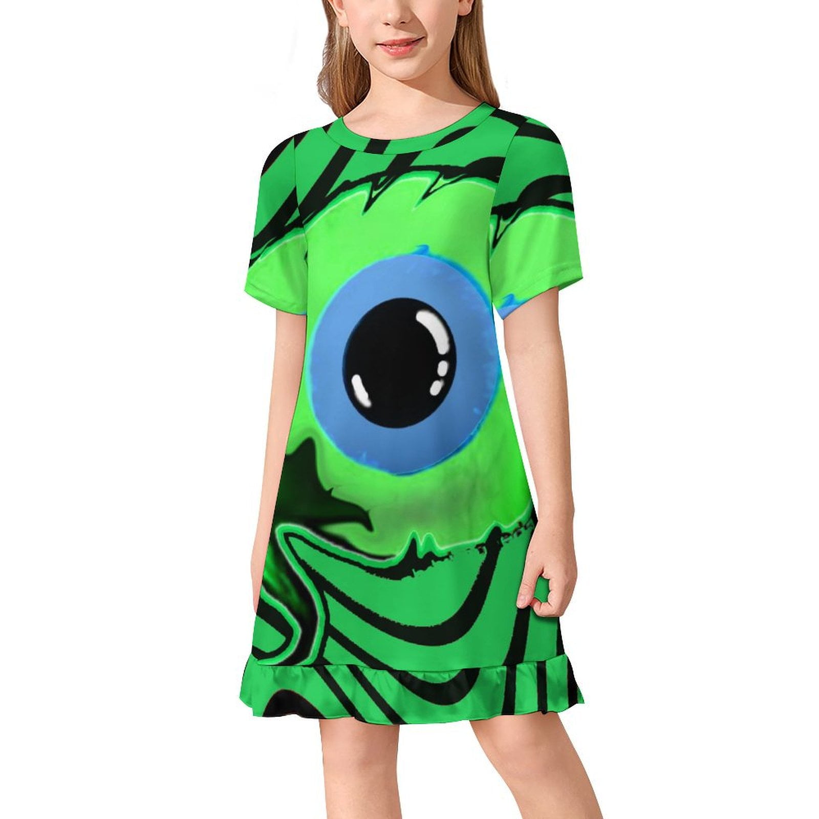 Jacksepticeye Septic Eye Poster Children's Short Sleeved Dress 3D ...