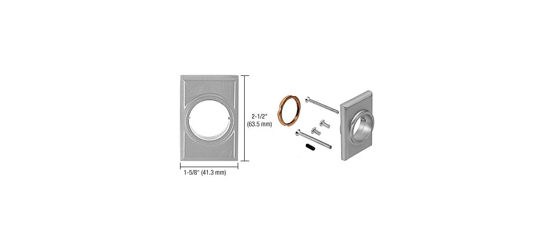 Jackson 30821J628 Satin Aluminum No.86 Mortise Cylinder Mounting Pad ...
