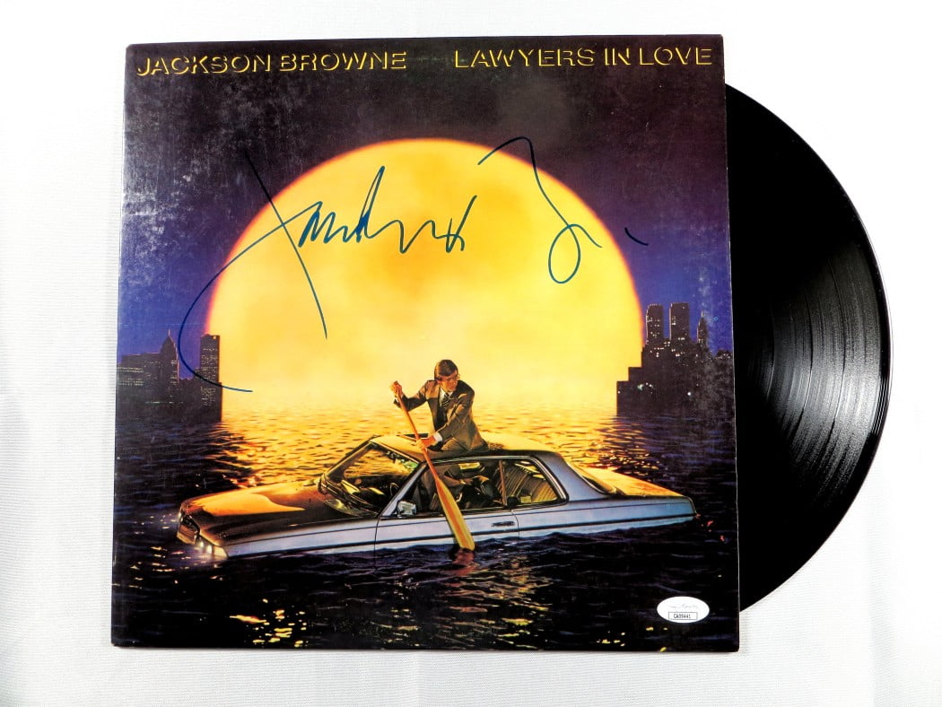 Jackson Browne Signed Autographed Record Album Cover Lawyers in Love ...