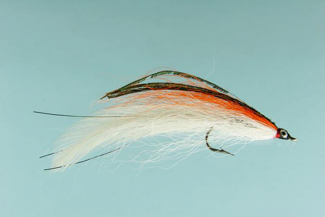 Jackson Cardinal 603-1/0 Saltwater Fly 1/0 Orange & White Deceiver ...
