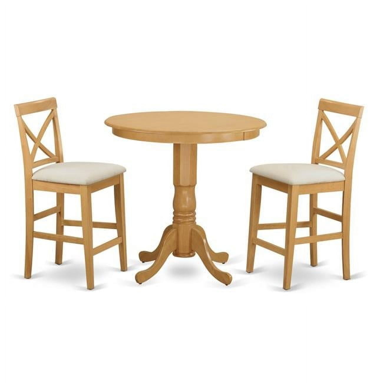 Jackson Counter Height Pub Table & 2 Dining Room Chairs, Oak - Walmart.com